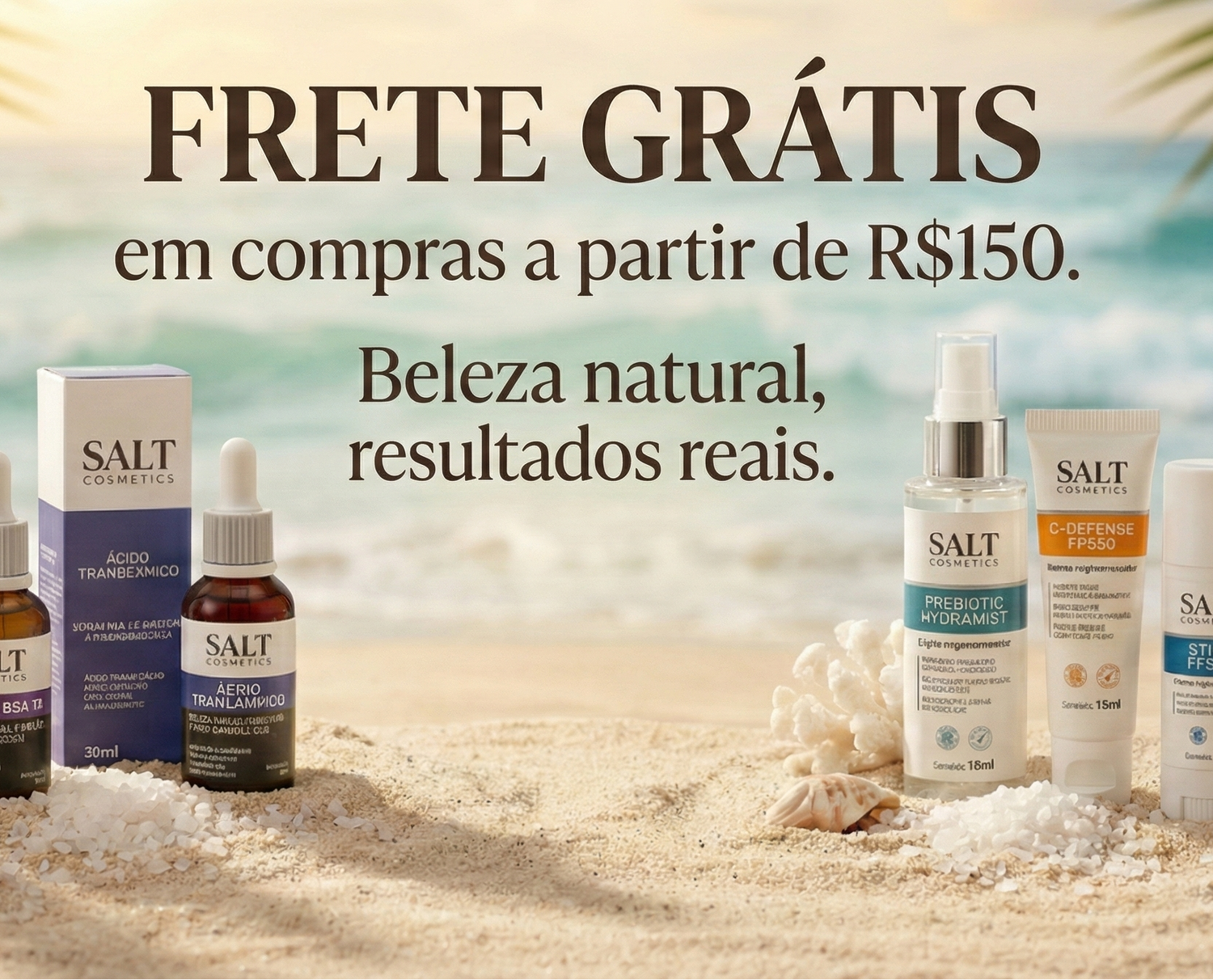 Salt Cosmetics | Skincare premium e fórmulas objetivas