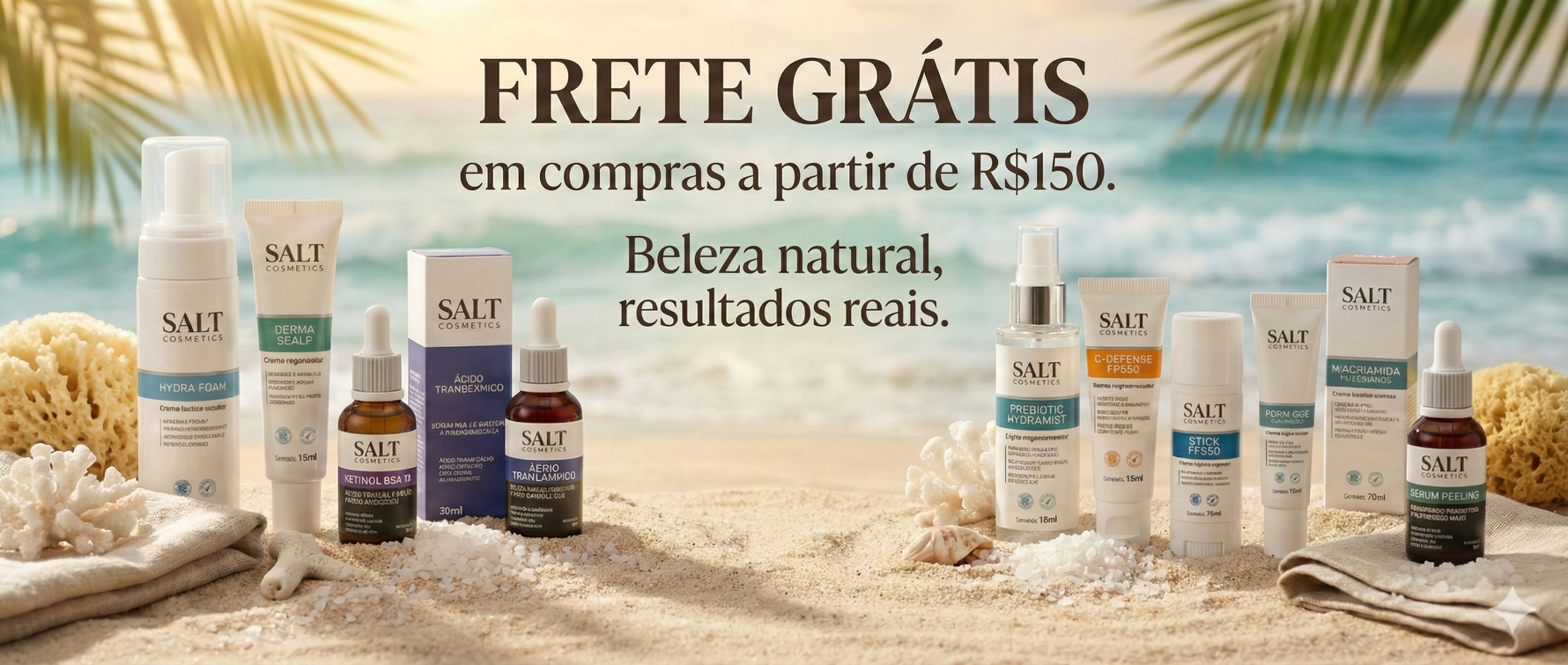 Salt Cosmetics | Skincare premium e fórmulas objetivas